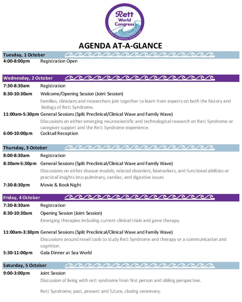 Program of Events (CS) - 10th Rett Syndrome World Congress 2028